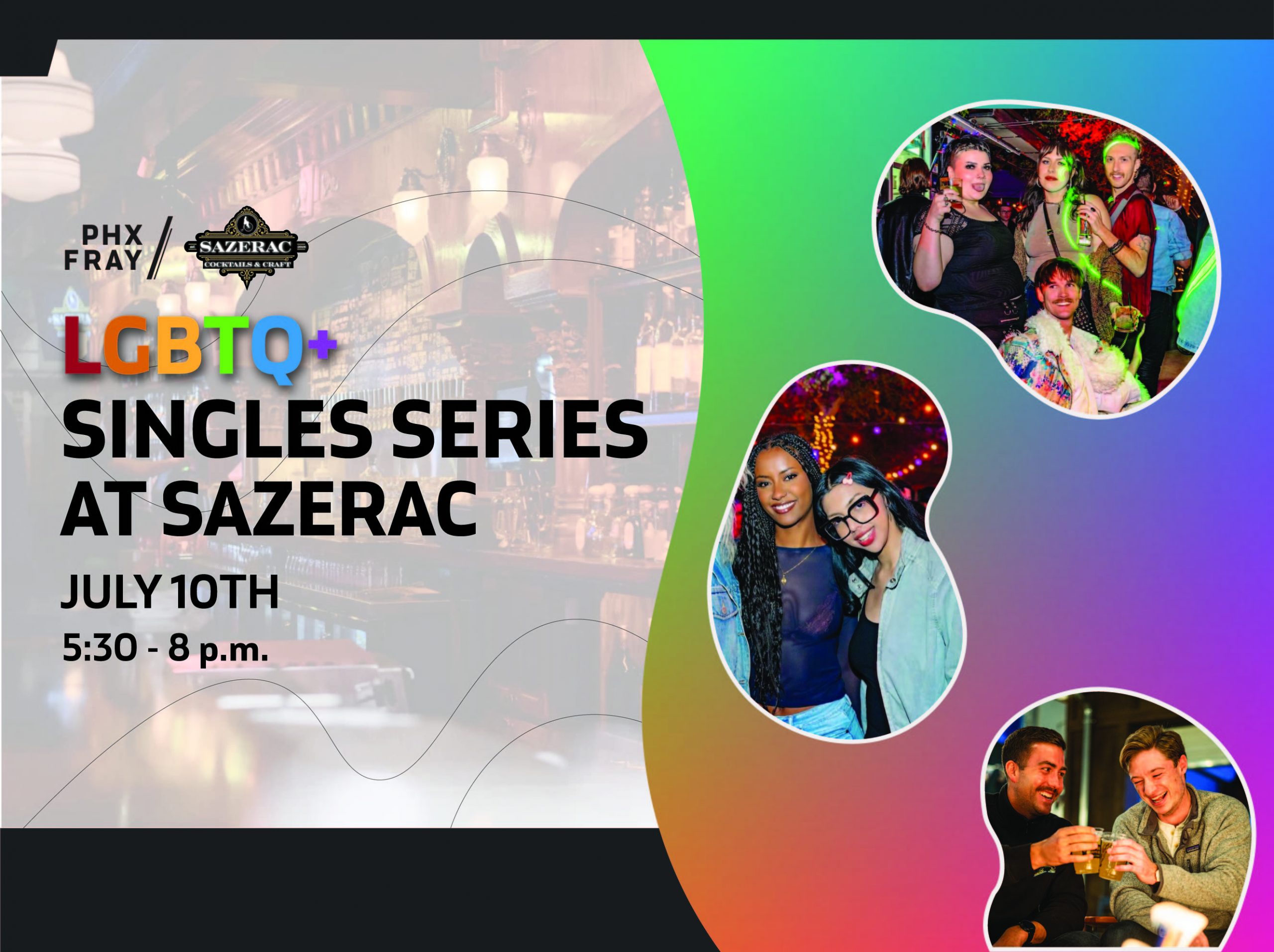 PHX LGBTQ Singles Series 7-10 Graphic Calendar Listing - PHX Fray